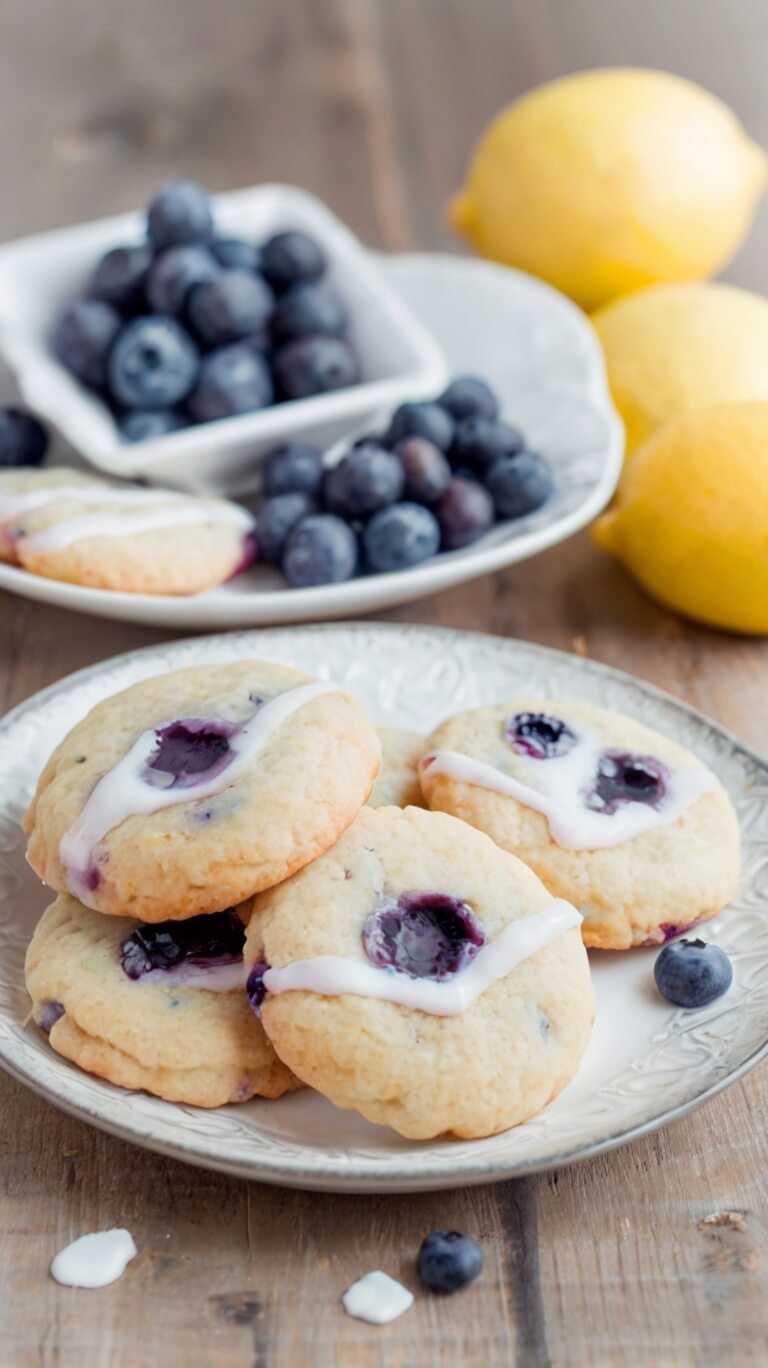 Lemon Blueberry Cookies Recipe - Recipe Hub Central